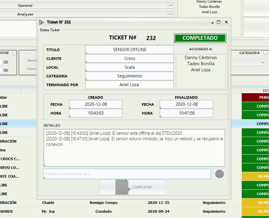 Administrador de Tickets - Java